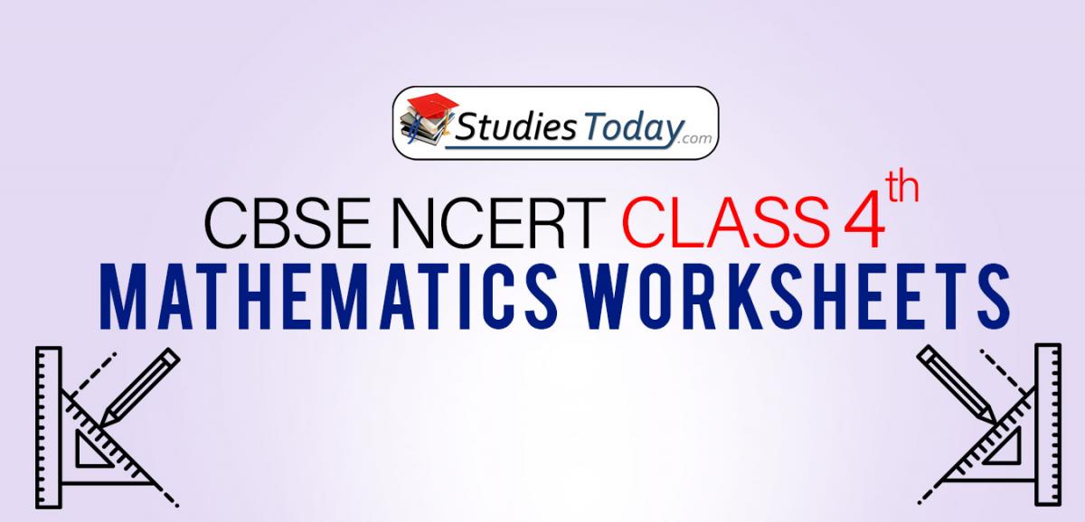 Worksheets For Class 4 Mathematics